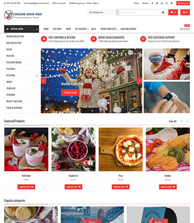 Online Shop Pro - Multipurpose Premium WordPress ECommerce Theme